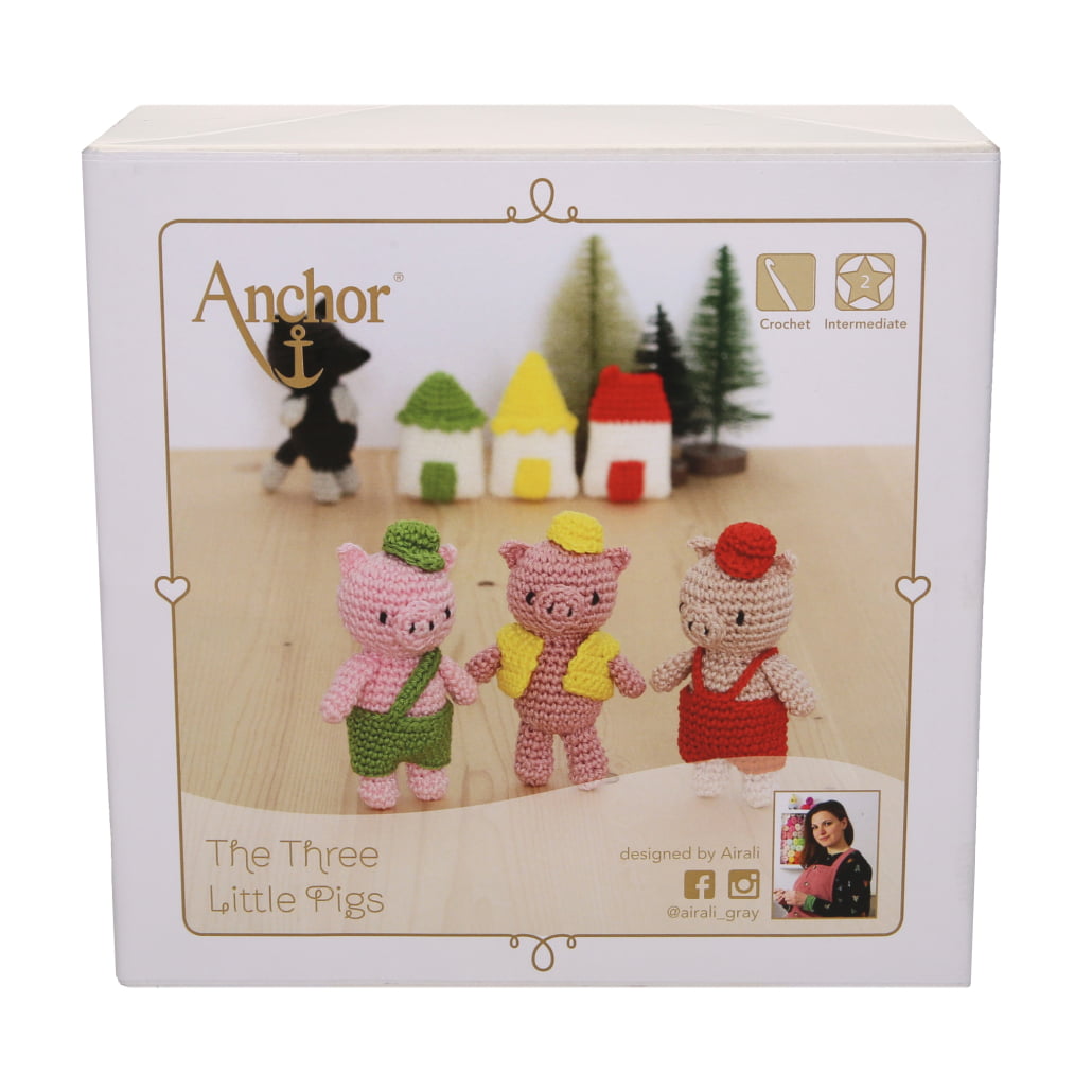 Crochet Kit: Creativa: Amigurumi: Three Little Pigs – Wool Tree